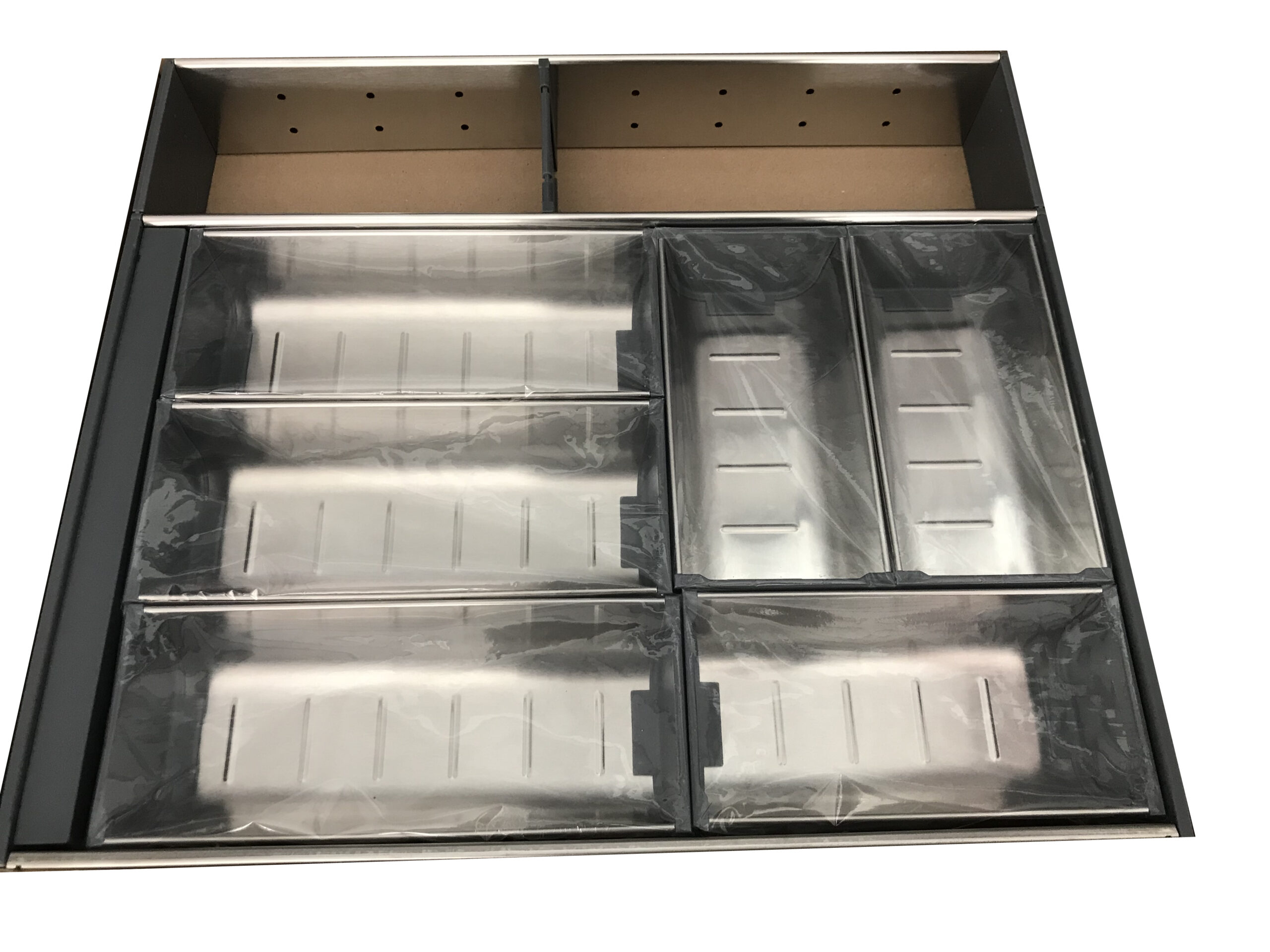 Stainless Steel Cutlery Tray 380 x 422 to suit 450 deep drawer ...